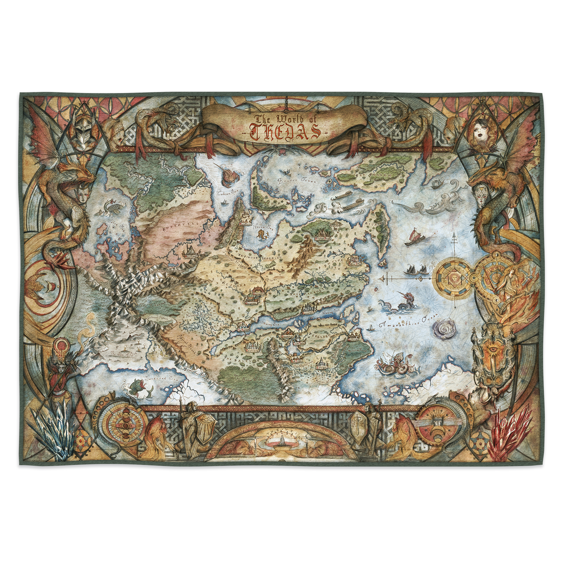 Dragon Age: Thedas Map Blanket – DUAL WIELD STUDIO