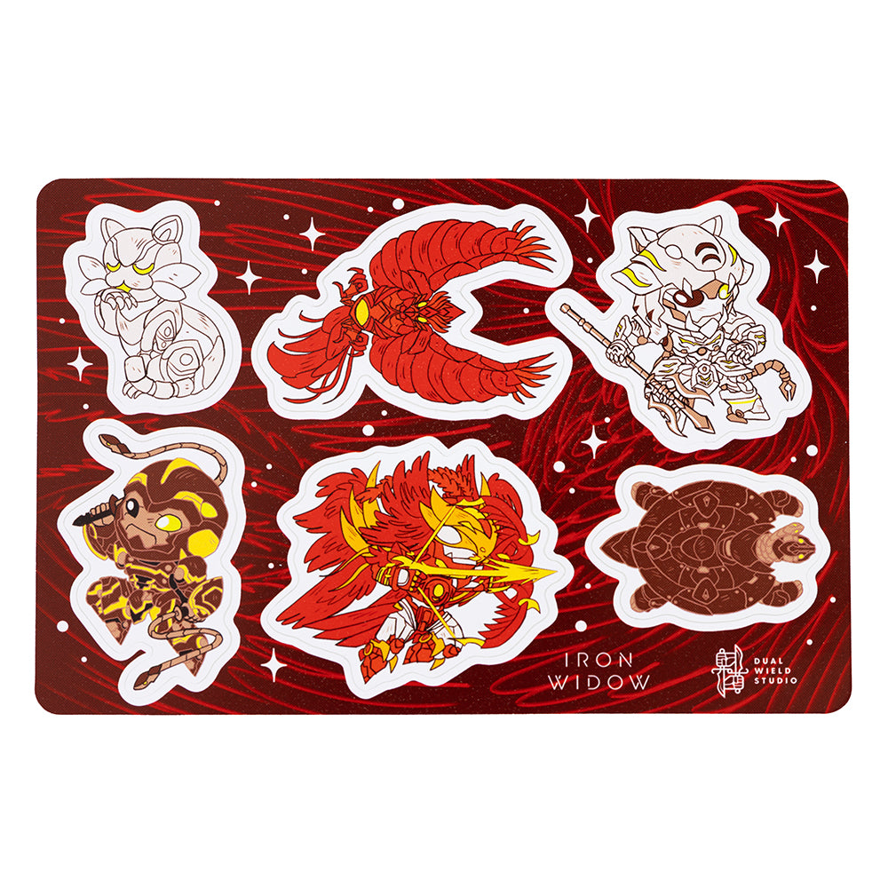 Iron Widow: Mecha Sticker Sheet – DUAL WIELD STUDIO