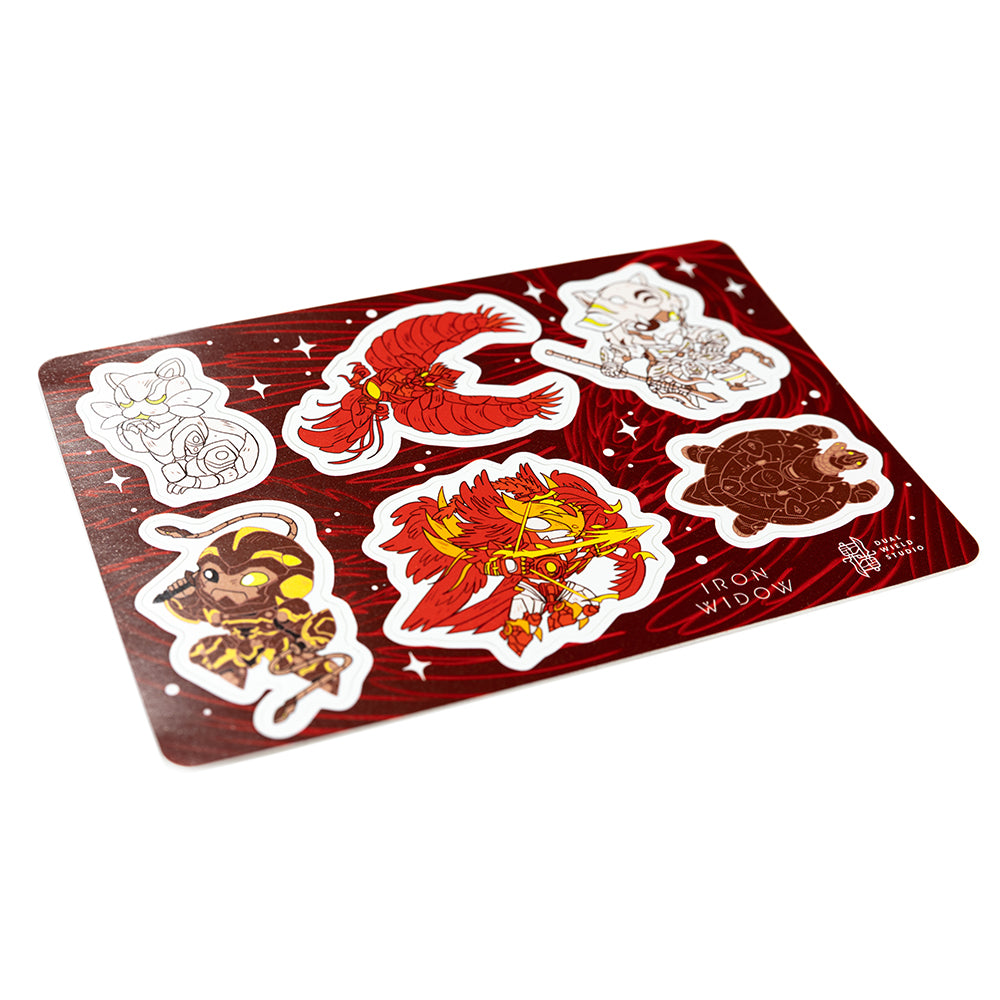 Iron Widow: Mecha Sticker Sheet – DUAL WIELD STUDIO